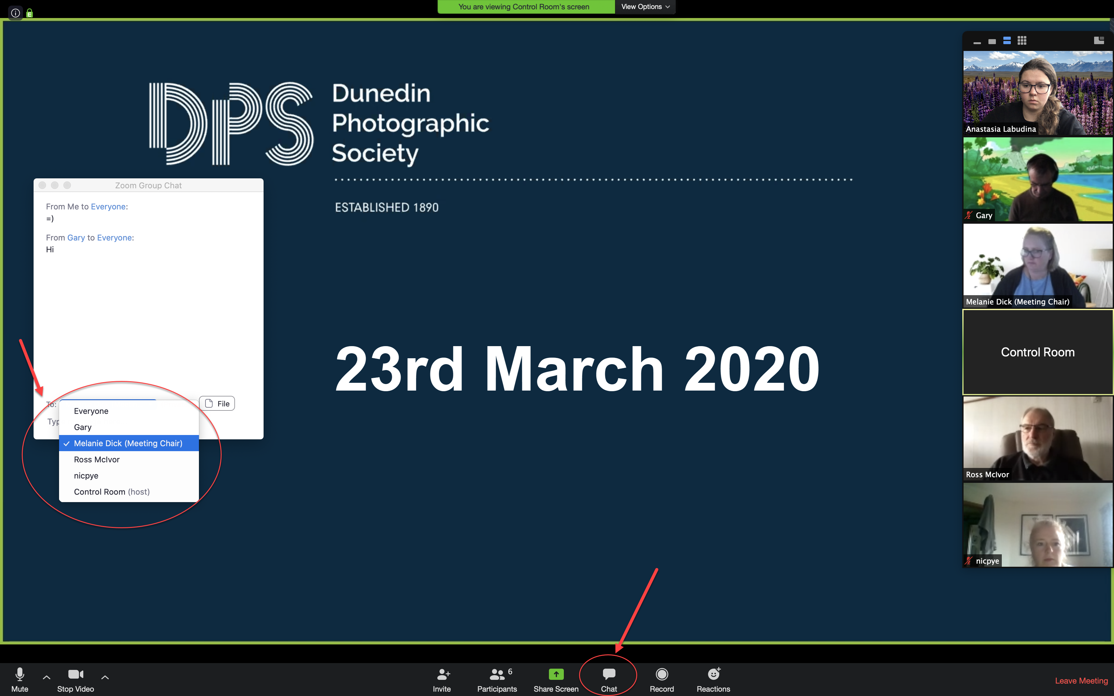 Tips for Zoom – Dunedin Photographic Society